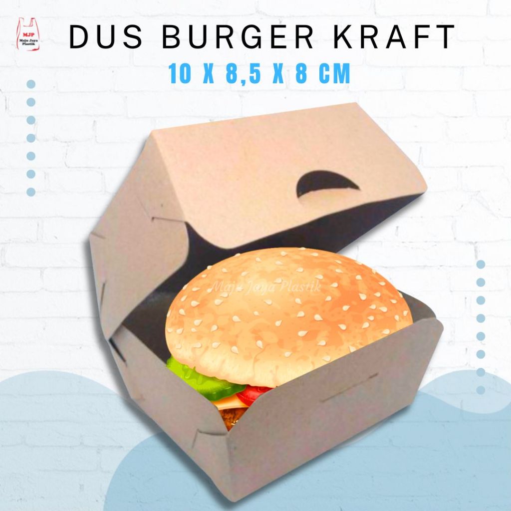 Jual (Isi 50pcs) Box Burger Dus Burger Kemasan Burger Wadah Burger ...