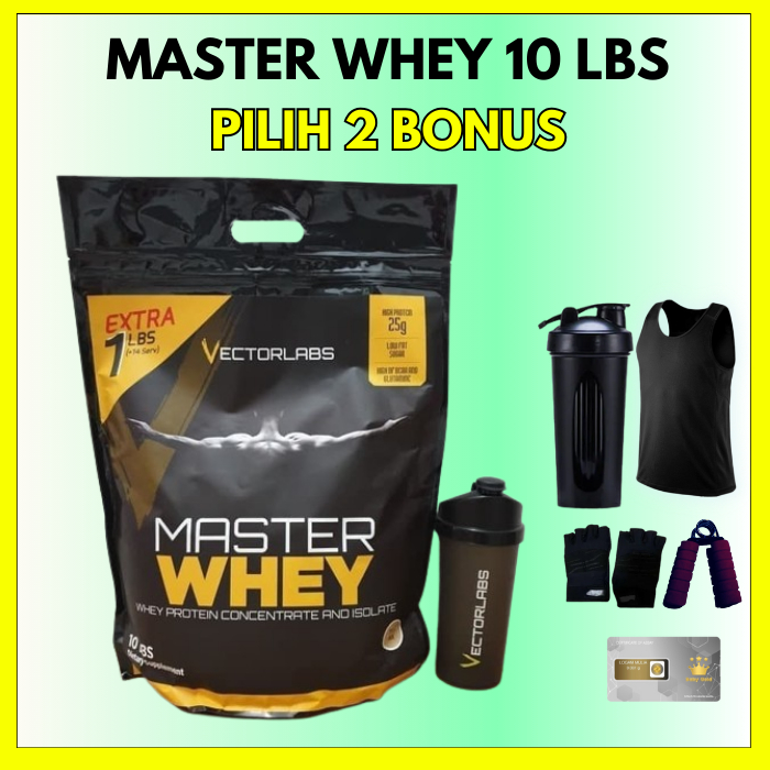 Jual Vectorlabs Master Whey 10 lbs 4500 gram Susu Whey Protein Isolate ...