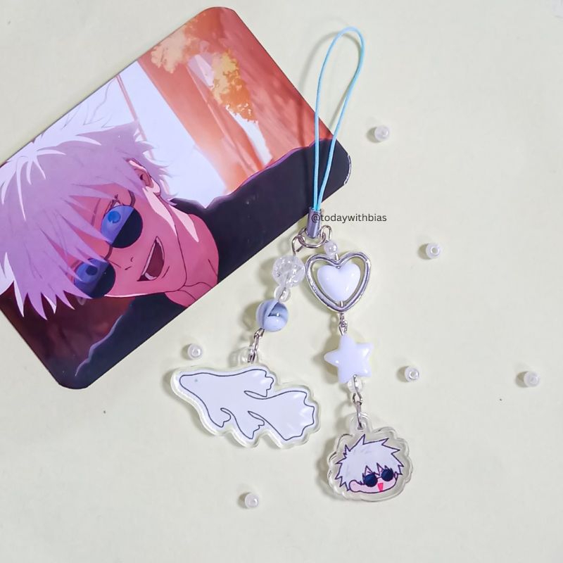 Jual Phone strap Keychain Satosugu | Gojo Geto couple gantungan anime ...