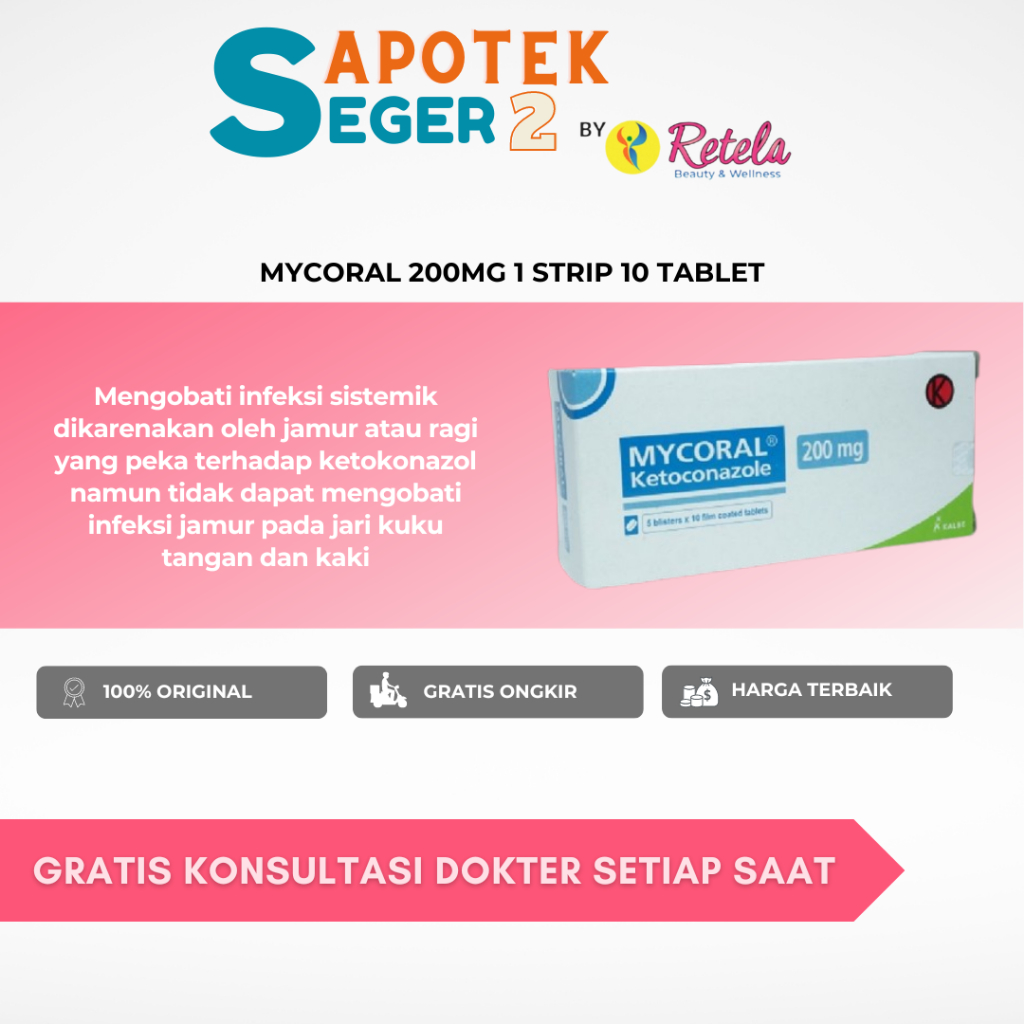 Jual MYCORAL 200MG 1 STRIP 10 TABLET | Shopee Indonesia