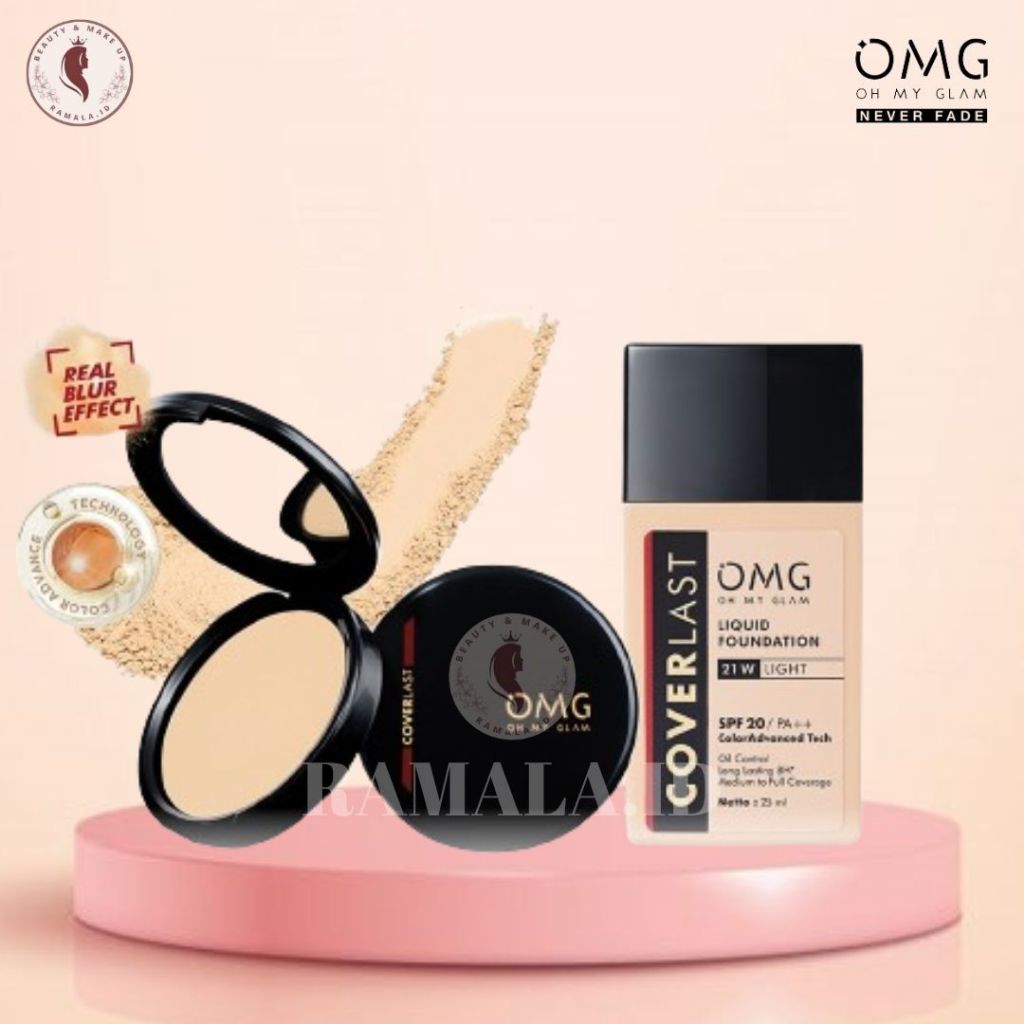 Jual OMG Bundle Duo Power Cover [ Foundation + Two Way Cake ] | Shopee ...