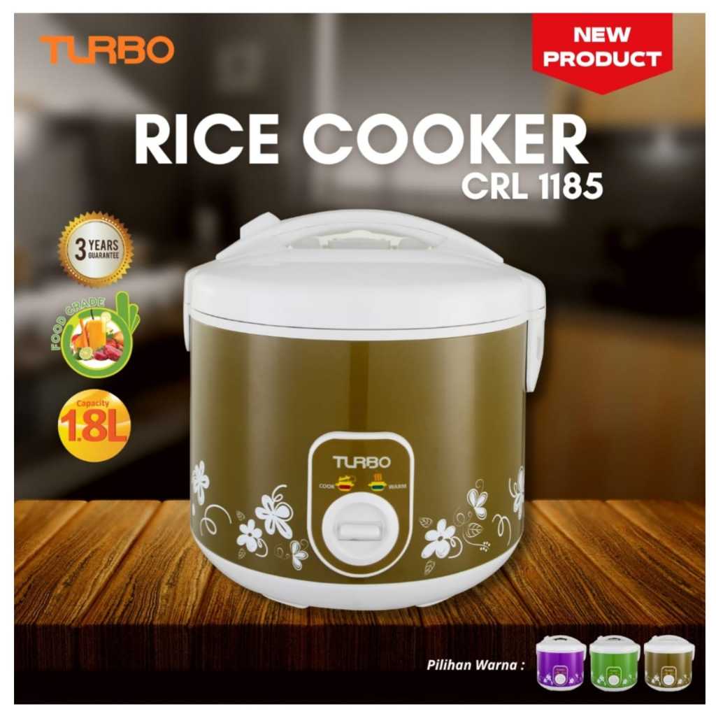 Jual [NEW] Turbo Rice Cooker Penanak Nasi 1,8 Liter CRL 1185 Original ...
