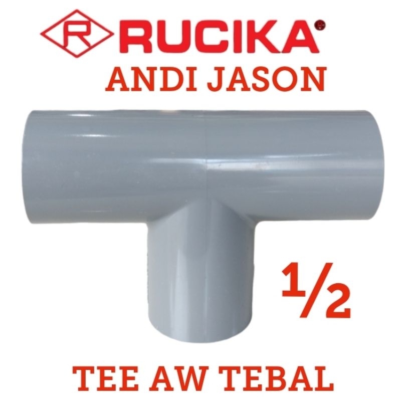 Jual 1 KOTAK 150 PCS TEE PVC AW TEBAL RUCIKA ½ INCI TEE AW TEBAL 1/2 ...