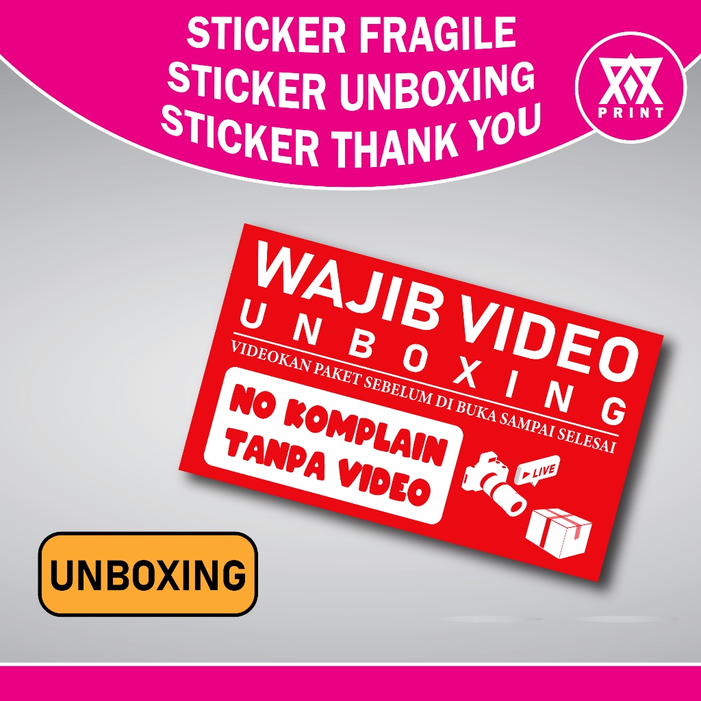 Jual STICKER FRAGILE / STIKER FRAGILE MAKANAN / STIKER PECAH BELAH ...