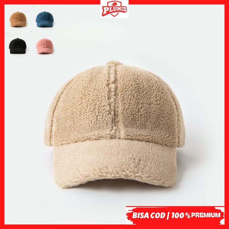 Jual PLUMID - topi baseball topi bisbol bulu beludru halus premium ...