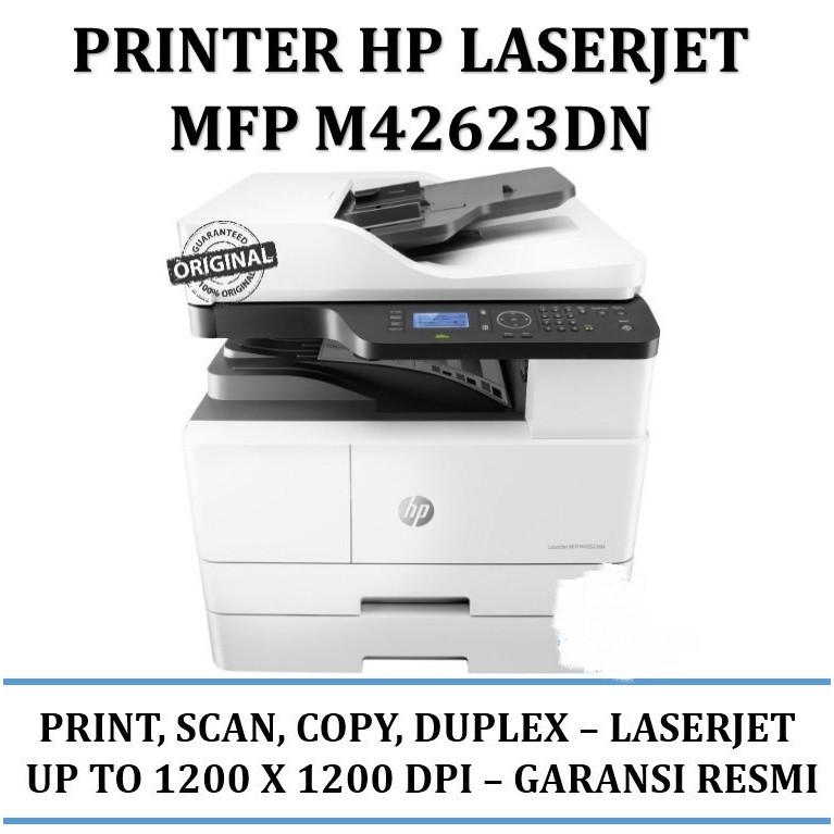 Jual Printer HP LaserJet MFP M42623DN - Print, Scan, Copy, Duplex ...