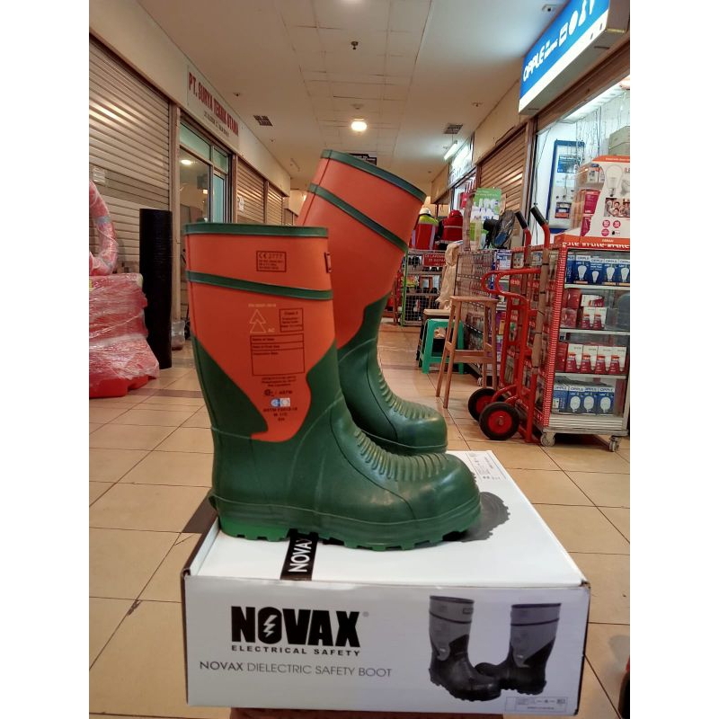 Jual Sepatu Safety Boot Listrik Novax 20 KV Asli Harga Promo | Shopee ...