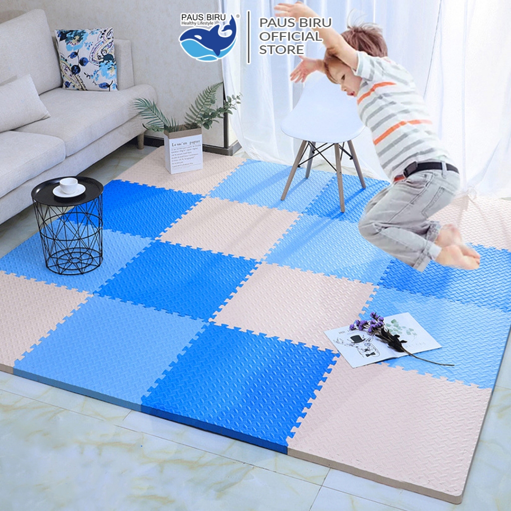 Jual Paus Biru - Matras Evamat Puzzle Karpet Matras Alas Lantai 30x30cm ...