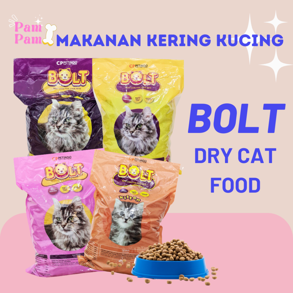 Jual Bolt Makanan Kering Kucing Freshpack 800gr Pakan Kucing 1 kg Donut ...