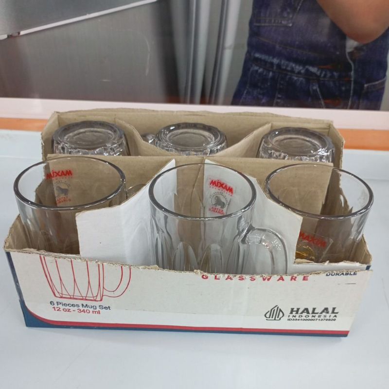Jual Maxim Gelas MVC-12T / Gelas Kaca 340ml Set 6pcs | Shopee Indonesia