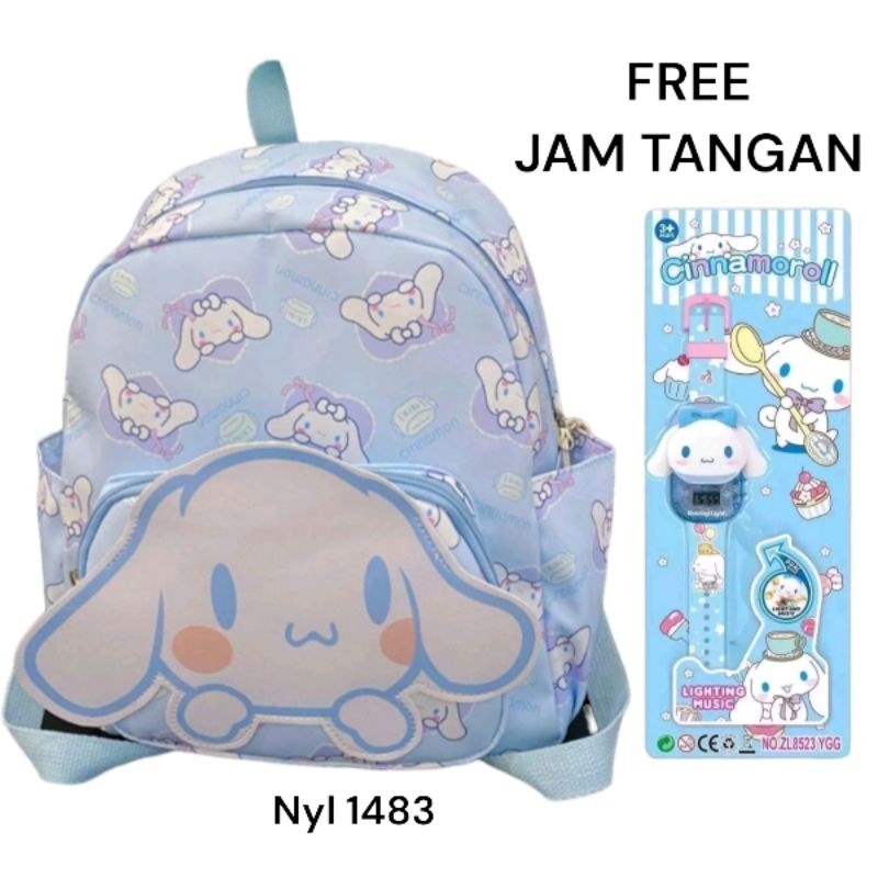 Jual TAS RANSEL SEKOLAH ANAK PEREMPUAN TK SD KARAKTER SANRIOO MELODY KURUMI CINAMONROLL TAS ANAK ...