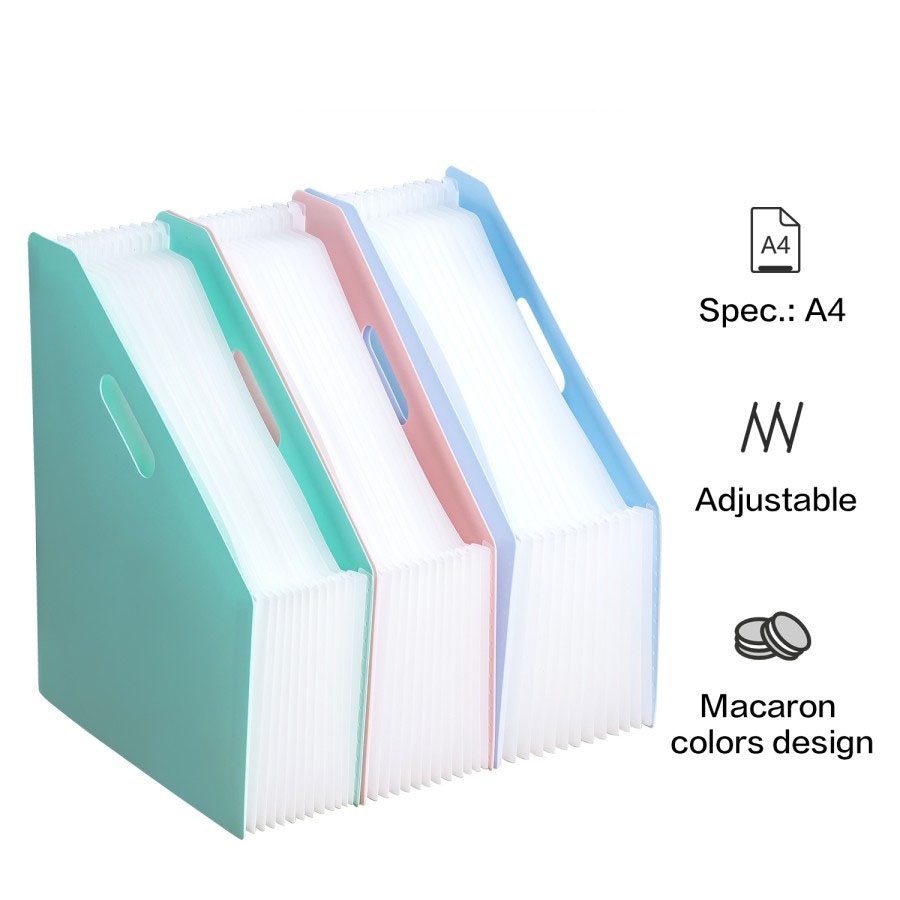 Jual Deli Box Standing file Binder box Magazine file - Bantex Organizer ...