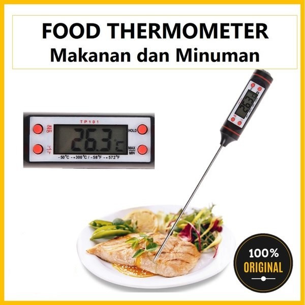 Jual Thermometer Digital TP 101 TP101 Suhu Air Masakan Dapur Termometer ...
