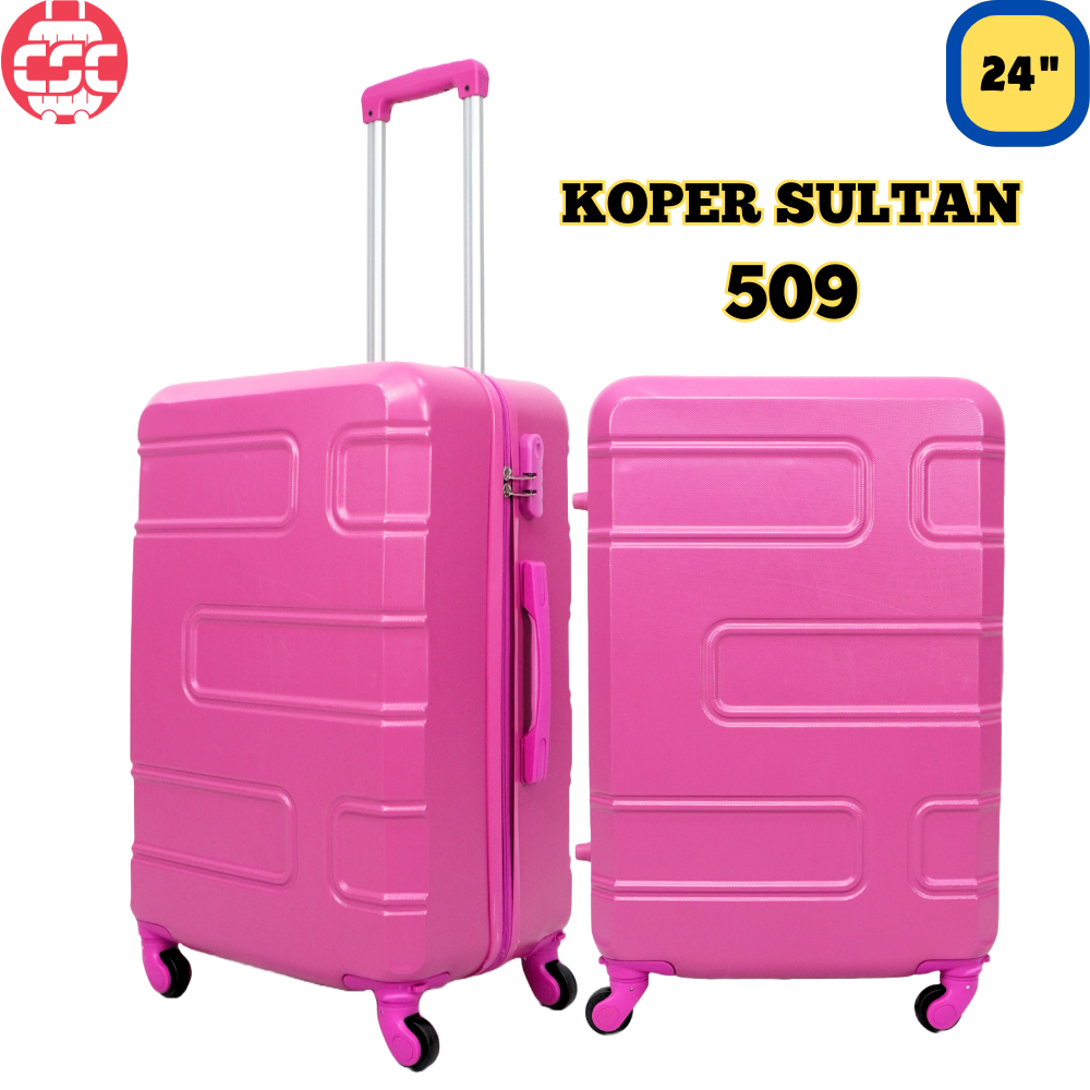 Jual (509) Koper Travel Anti Pecah, Anti Gores 24 Inch Bahan ABS Fiber ...