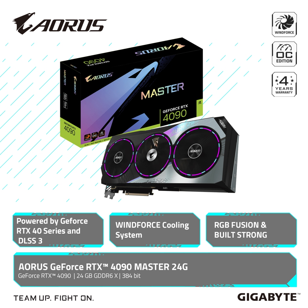 Jual Gigabyte AORUS GeForce RTX 4090 MASTER 24G | Shopee Indonesia