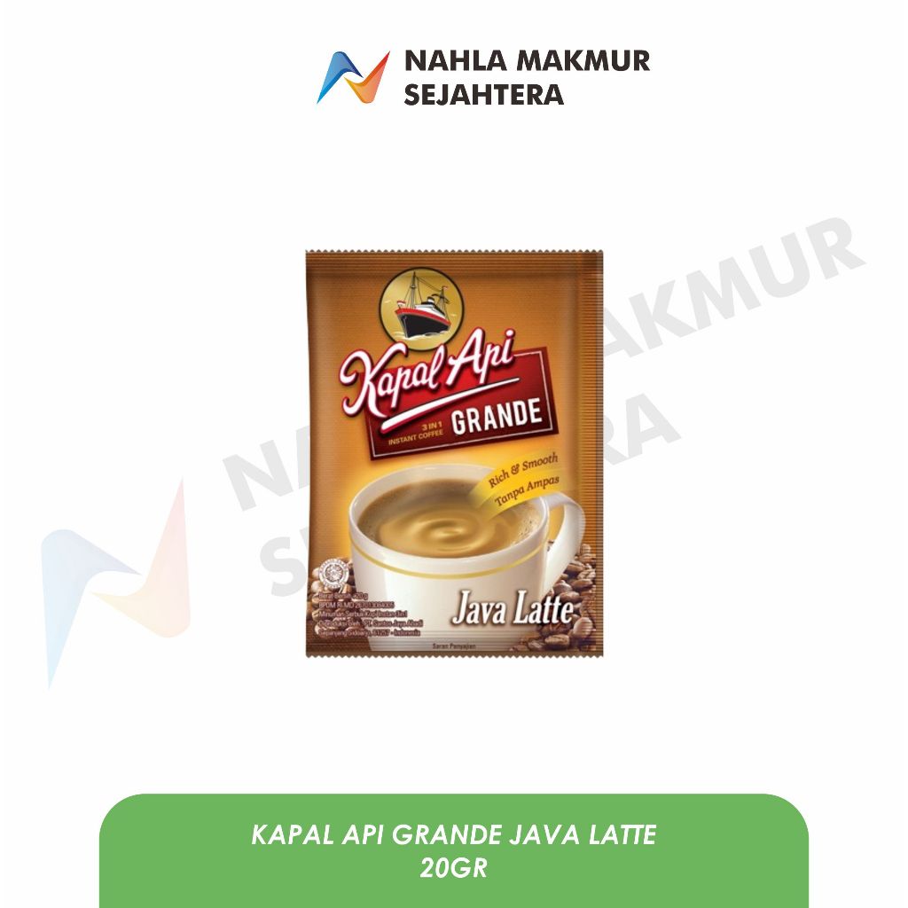 Jual Kopi Kapal Api Grande Java Latte 20gr Kemasan Renceng Isi 10 Pcs | Shopee Indonesia