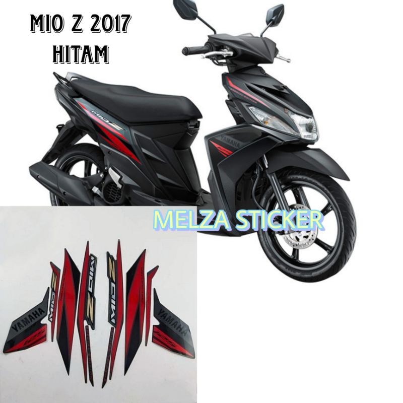 Jual Stiker Striping Motor MIO Z 2016 2017 HITAM Sticker Lis Body ...