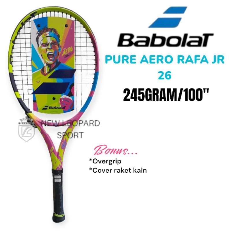 Jual Raket tenis Babolat Pure aero Rafa Junior 26 100/245gram | Shopee ...