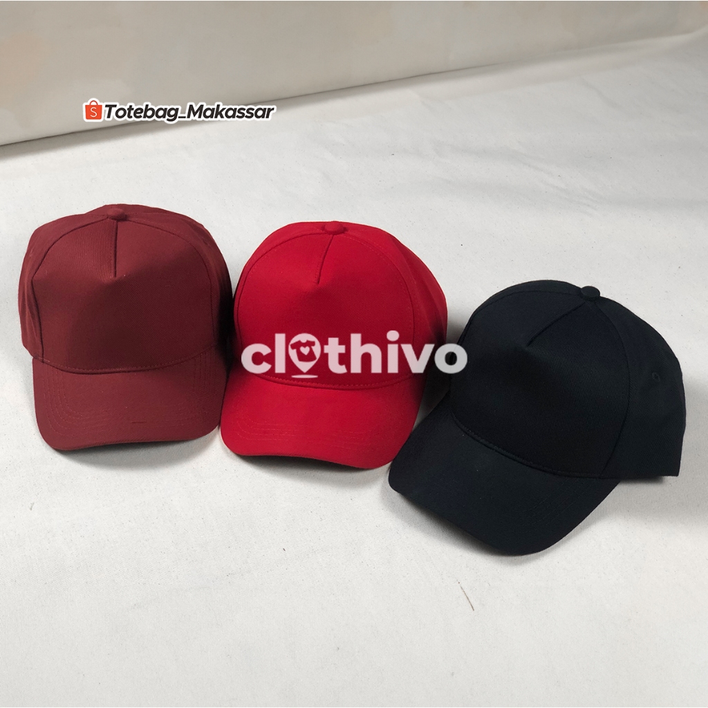 Jual TOPI CUSTOM BASEBALL CAP TULISAN NAMA CETAK DTF LOGO SATUAN ...