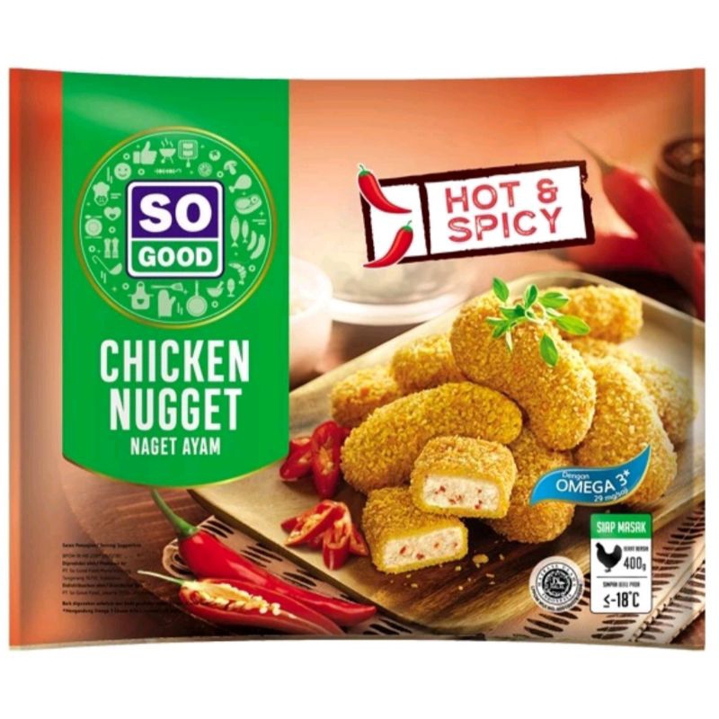 Jual So Good Chicken Nugget Hot n Spicy 400gr | Shopee Indonesia