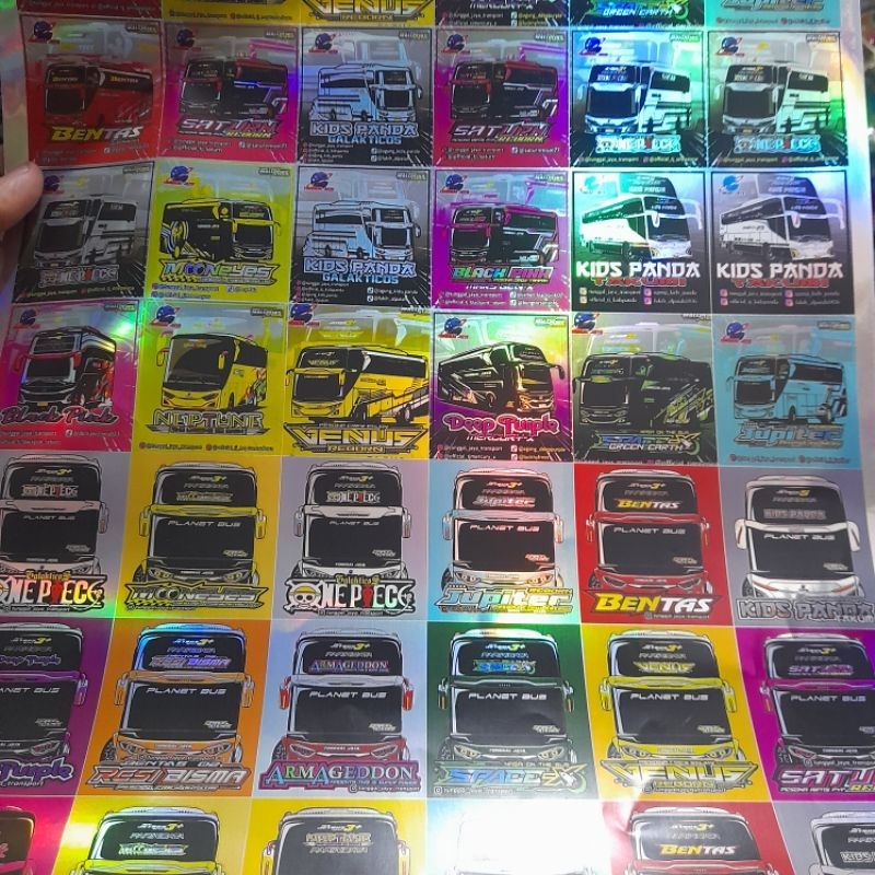 Jual STIKER BUS BASURI KIDS PANDA SPESIAL TUNGGAL JAYA/STIKER BUS ...