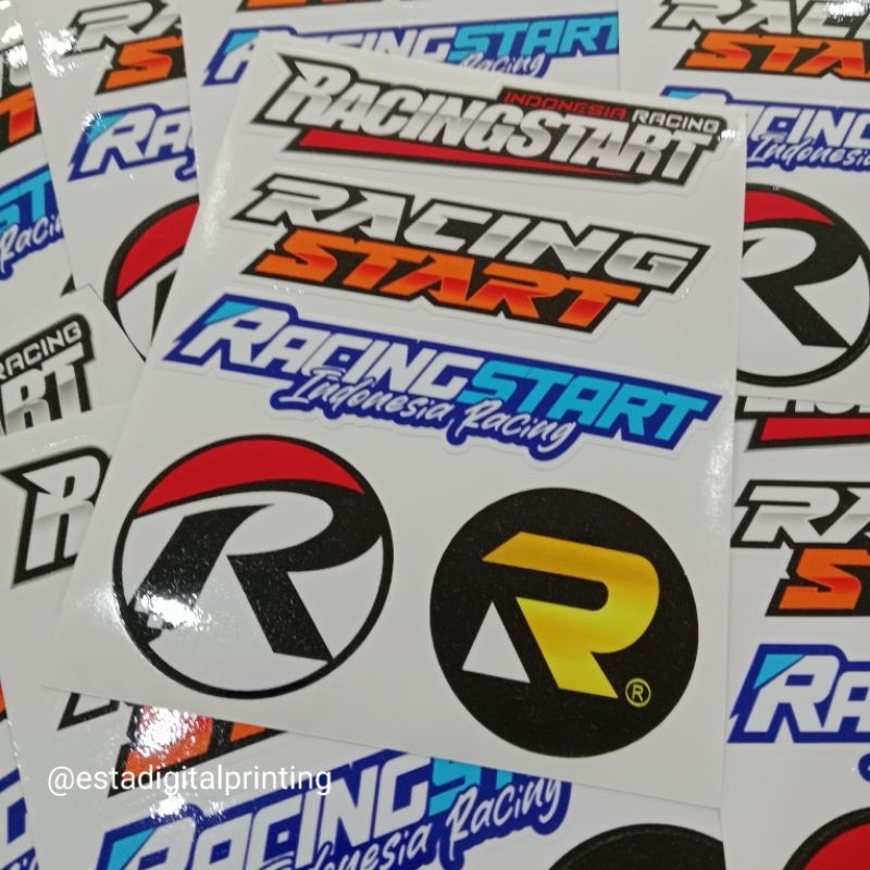 Jual Stiker pack Racing Start | Shopee Indonesia