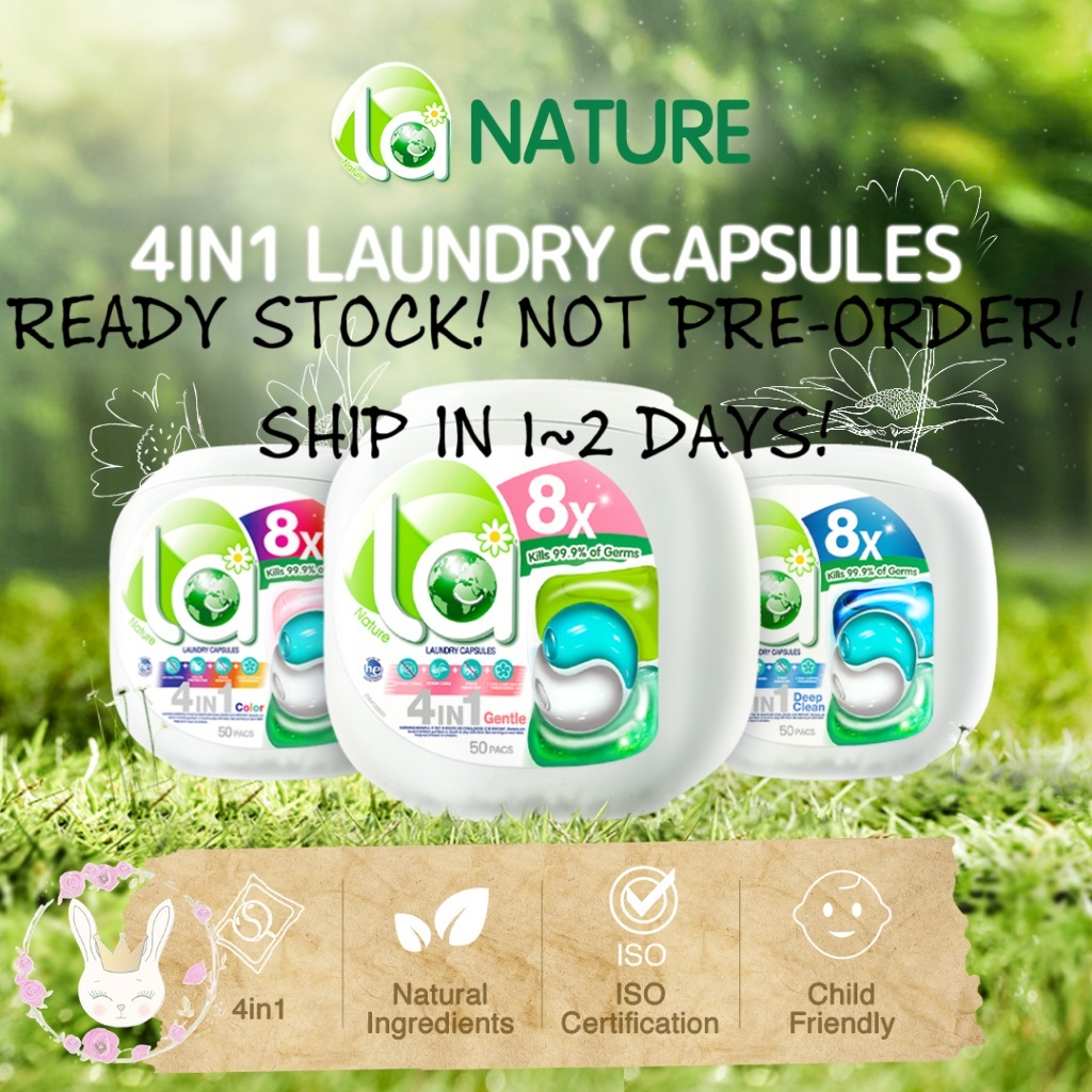 Jual Laundry Pods La Nature 4 in 1 Laundry Capsule La Nature 4in1 Laundry Capsules | Shopee ...