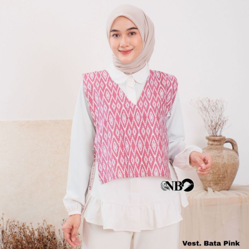 Jual VEST BATIK WANITA MODERN ROMPI OUTER KATUN || ROMPI BATIK || OUTER ...