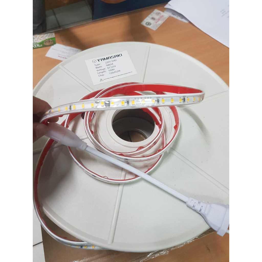 Jual YAMASAKI LED STRIP 2835 120L CUTTABLE 10CM 220V, PER 10M, PREMIUM QUALITY! | Shopee Indonesia