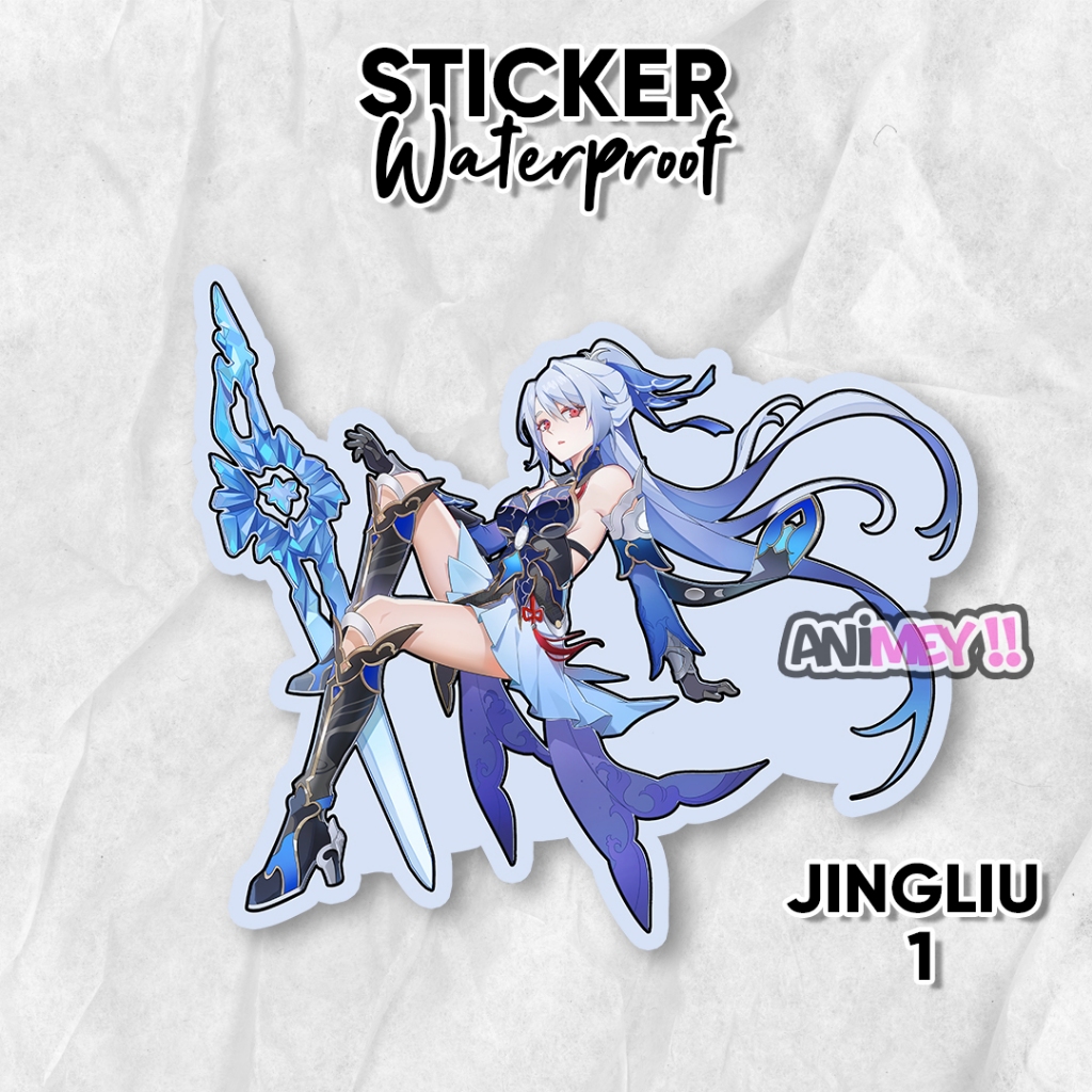 Jual Stiker Jingliu Honkai Star Rail / Sticker Anime Waterproof ...