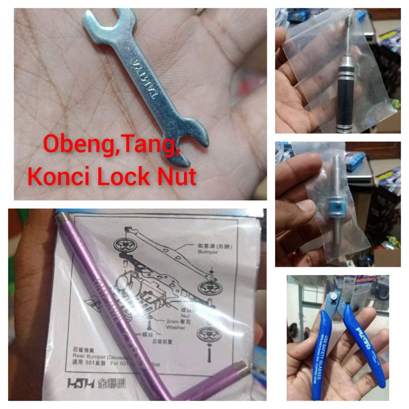 Jual Kunci Lock nut/Countersunk/Countersink L nut Rep Tamiya ( ada ...