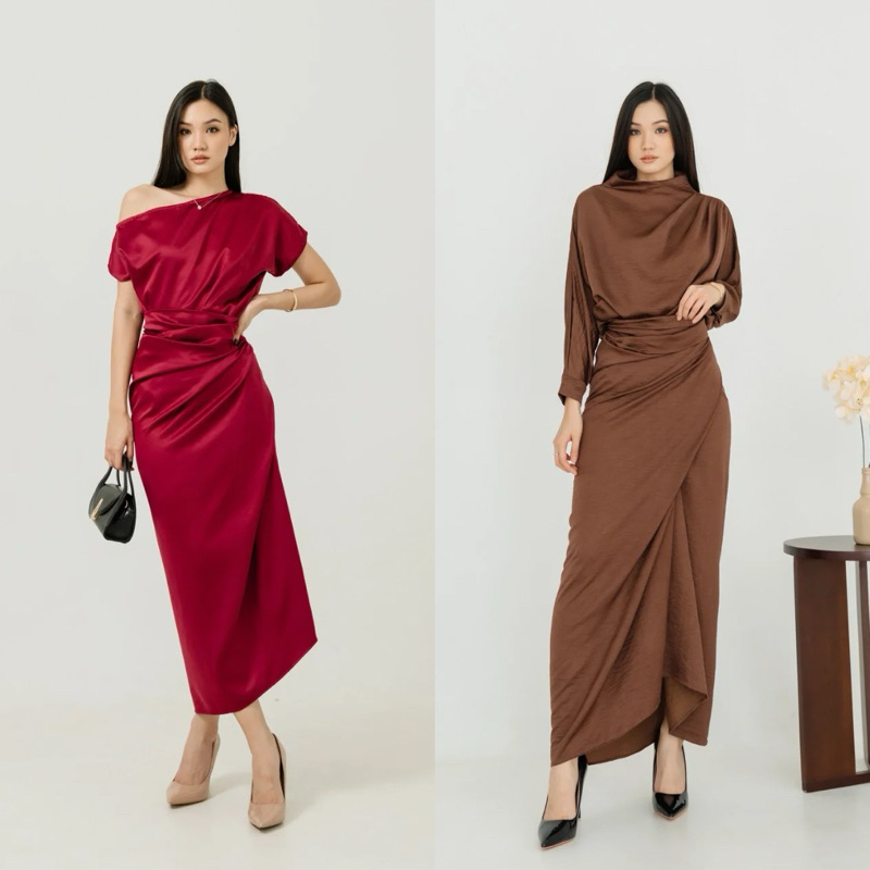 Jual HW - Alba Set - 315 - Setalan Wanita Wrap Skirt Rok Multiways ...