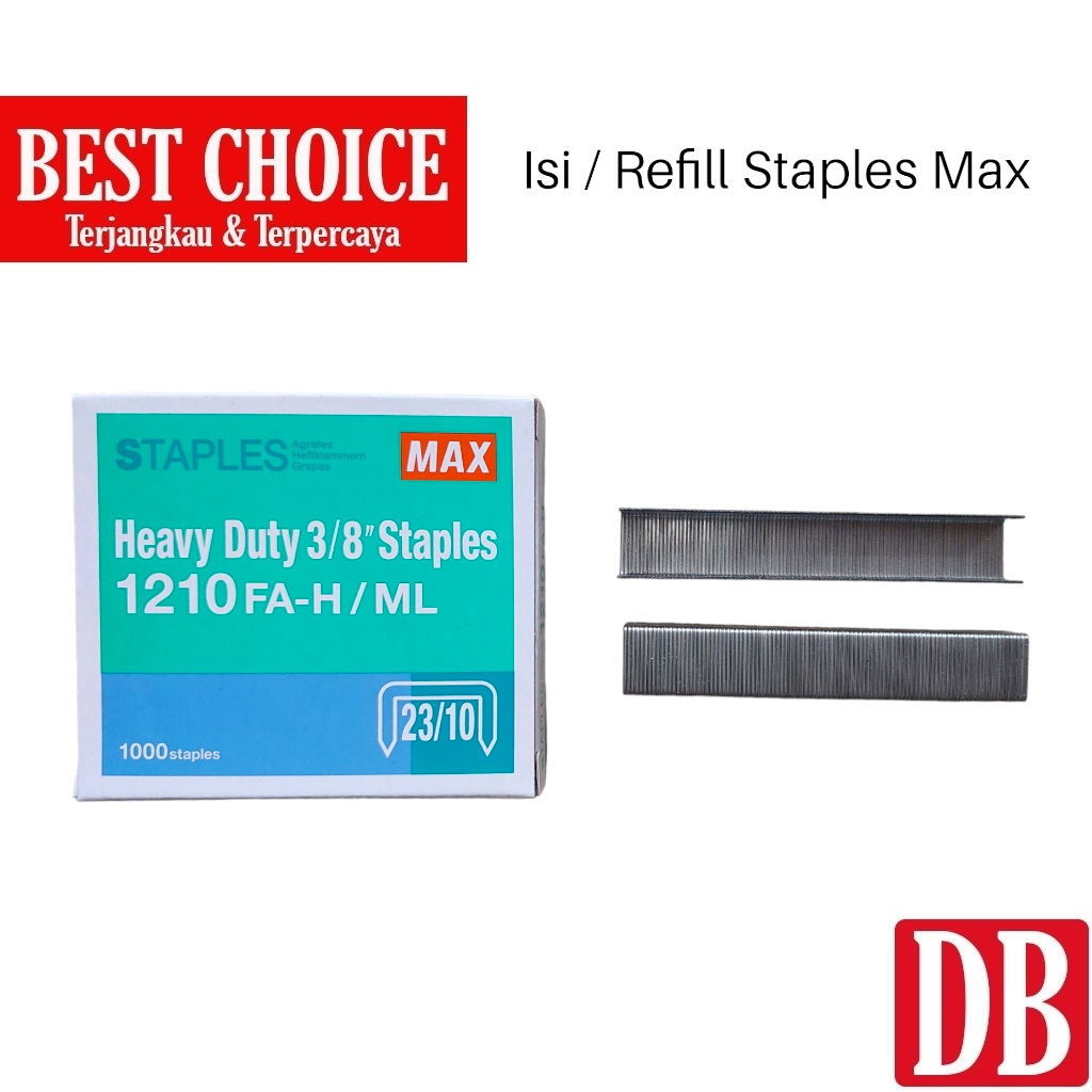 Jual Refill / Isi Staples Tembak / Gun Tacker MAX 1210 FA-H/ML (23/10 ...