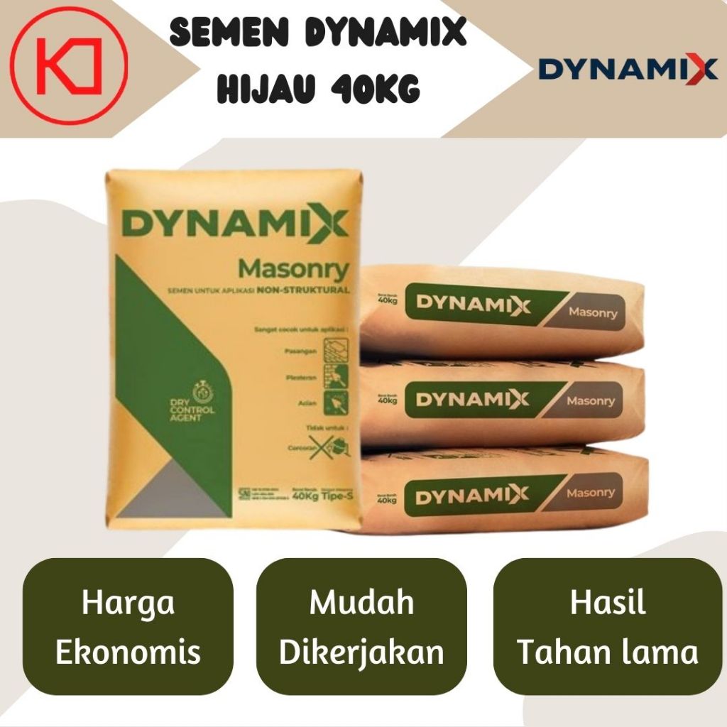 Jual Semen Dynamix masonry/Semen Dynamix Hijau (KHUSUS PENGIRIMAN DALAM ...