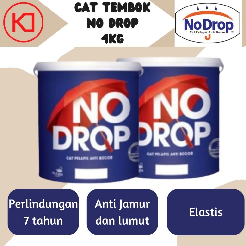 Jual CAT PELAPIS ANTI BOCOR NO DROP WATER PROOF 4 Kg | Shopee Indonesia