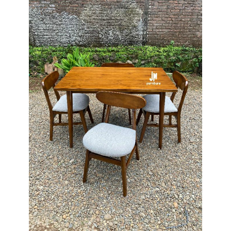 Jual MEJA MAKAN MURAH || DINING SET MINIMALIS || MEJA MAKAN TEBAL 3CM ...