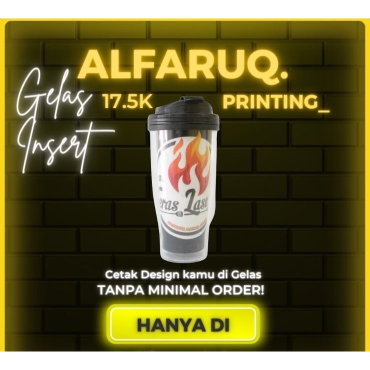 Jual Tumbler Insert Paper Custom Desain Souvenir | Shopee Indonesia