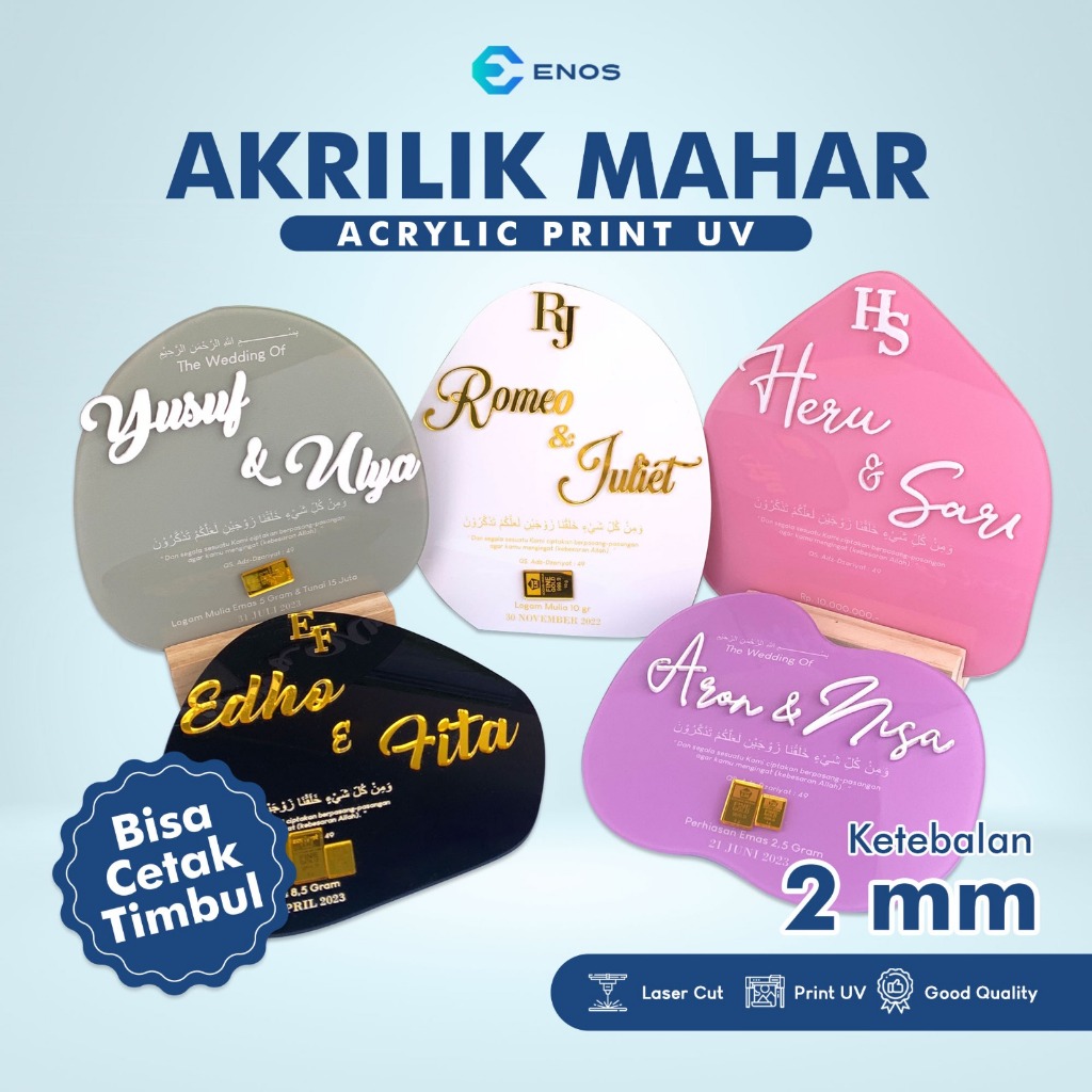 Jual TETES AIR ABSTRAK AKRILIK / BAHAN ACRYLIC PRINT UV HURUF TIMBUL ...