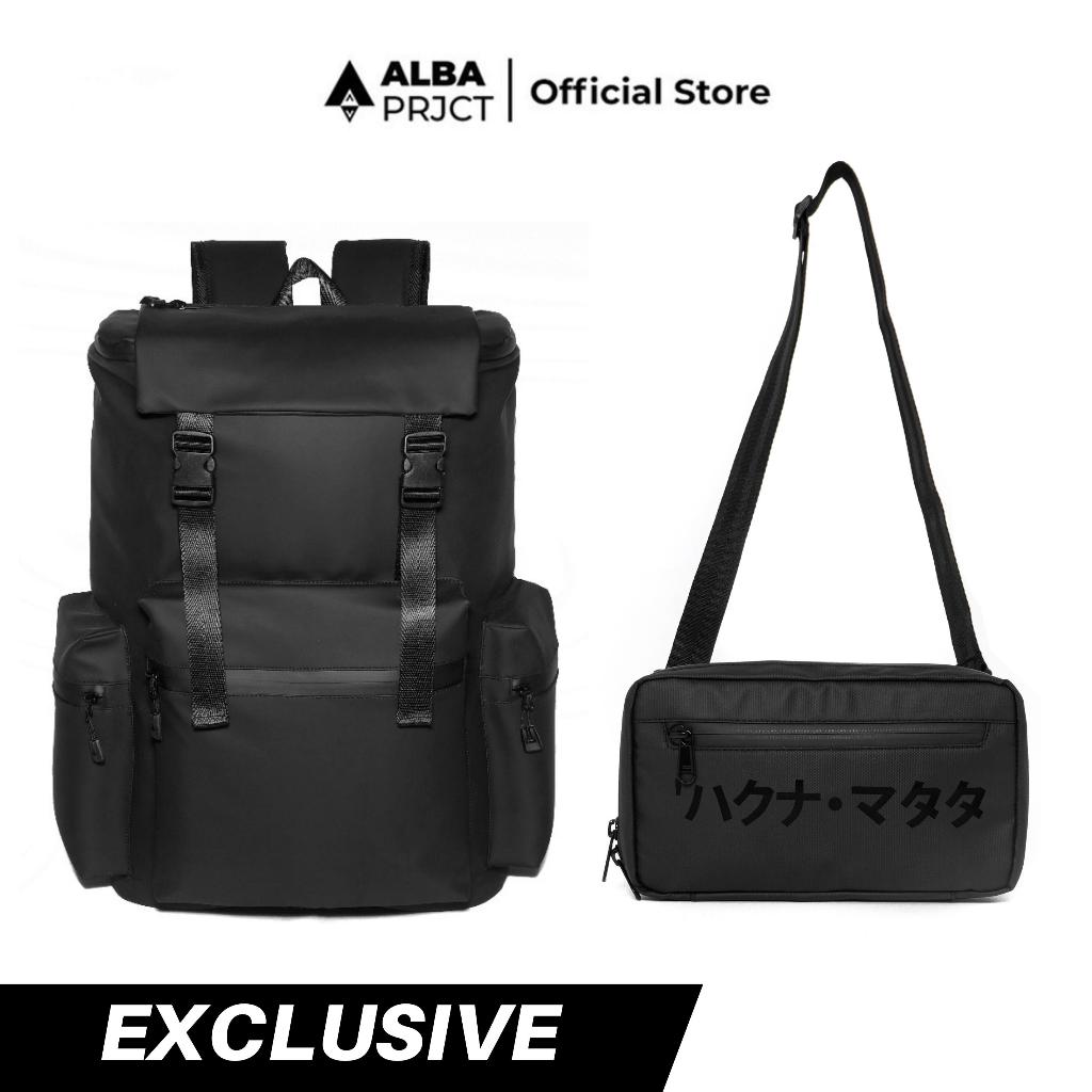 Jual ALBA PROJECT - (Bundling) Backpack Rexus + Hanbag Genzo Tas Ransel ...