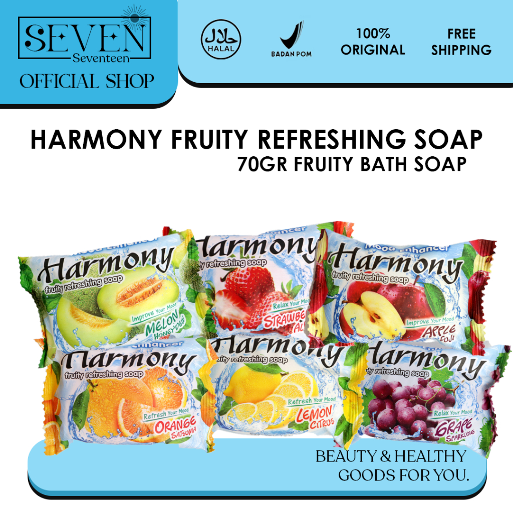 Jual Sabun Harmony Batang 70 gram / Sabun Batang Harmony Aroma Buah ...