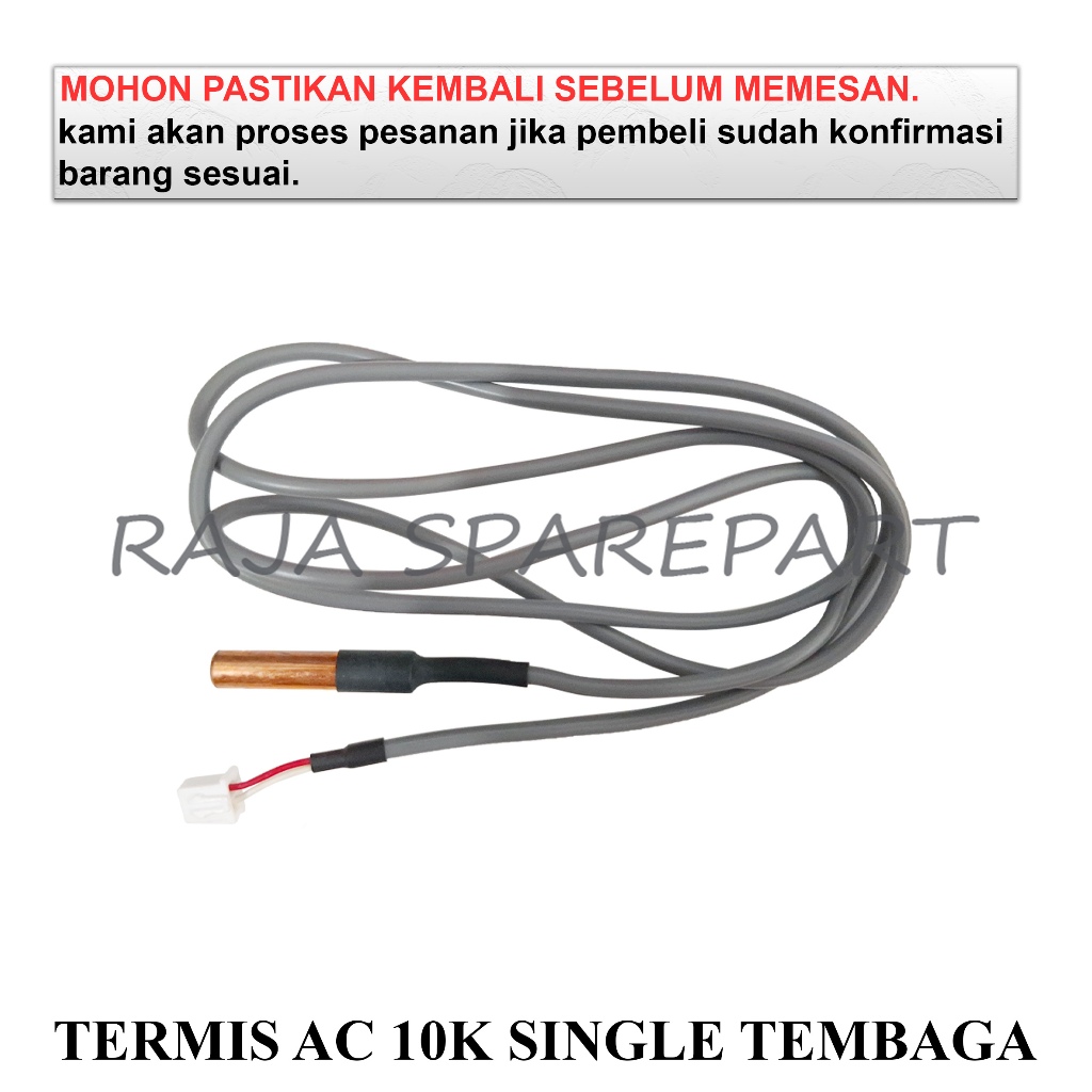 Jual TA10K THERMISTOR AC/TERMIS/ SENSOR AC/TERMIS AC 10K SINGLE TEMBAGA ...