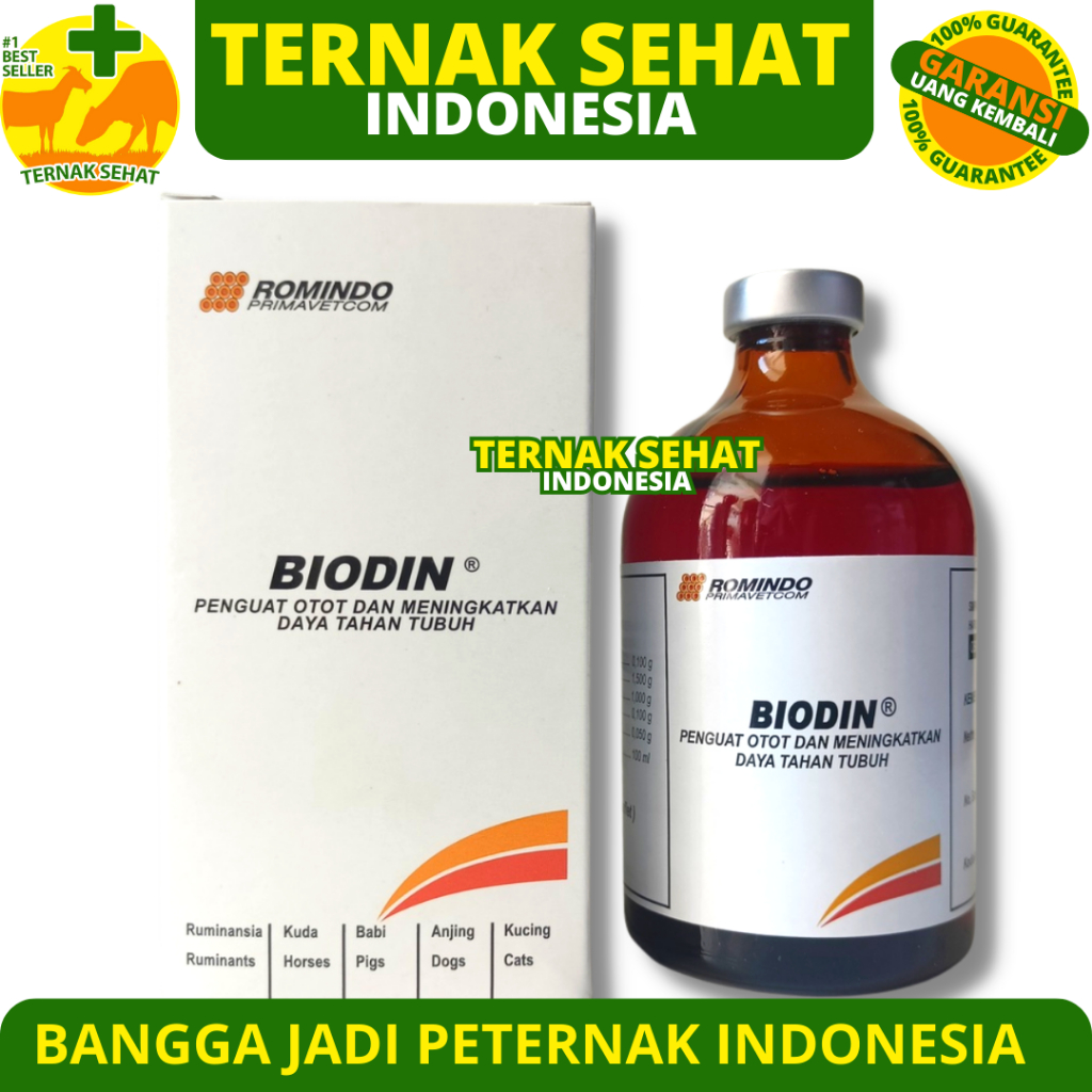 Jual BIODIN 100ML DAN BIODIN 50ML - Vitamin Hewan Energi Instan Penguat ...