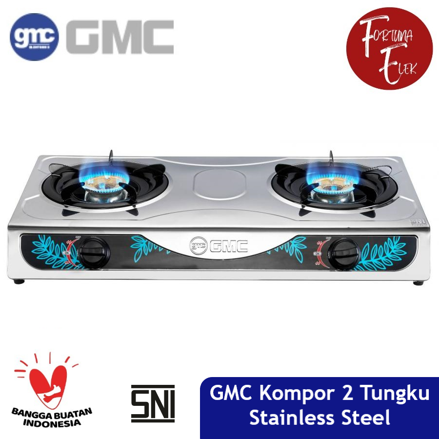 Jual GMC Kompor Gas 2 Tungku Stainless Steel Tipe 211/212 Model Cantik dan Minimalis | Shopee ...