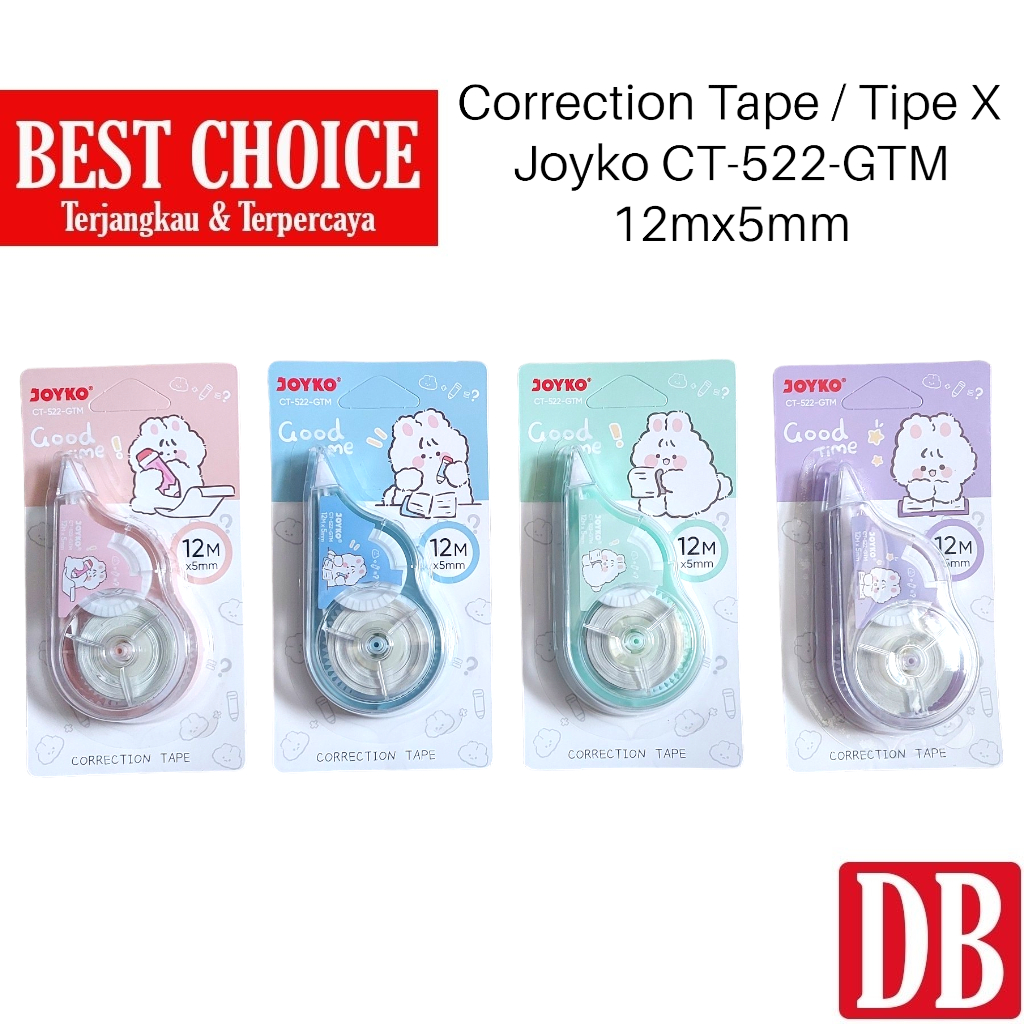 Jual Correction Tape / Tipe X Roll / Tipex Kertas / Tip-Ex Joyko CT-522 ...