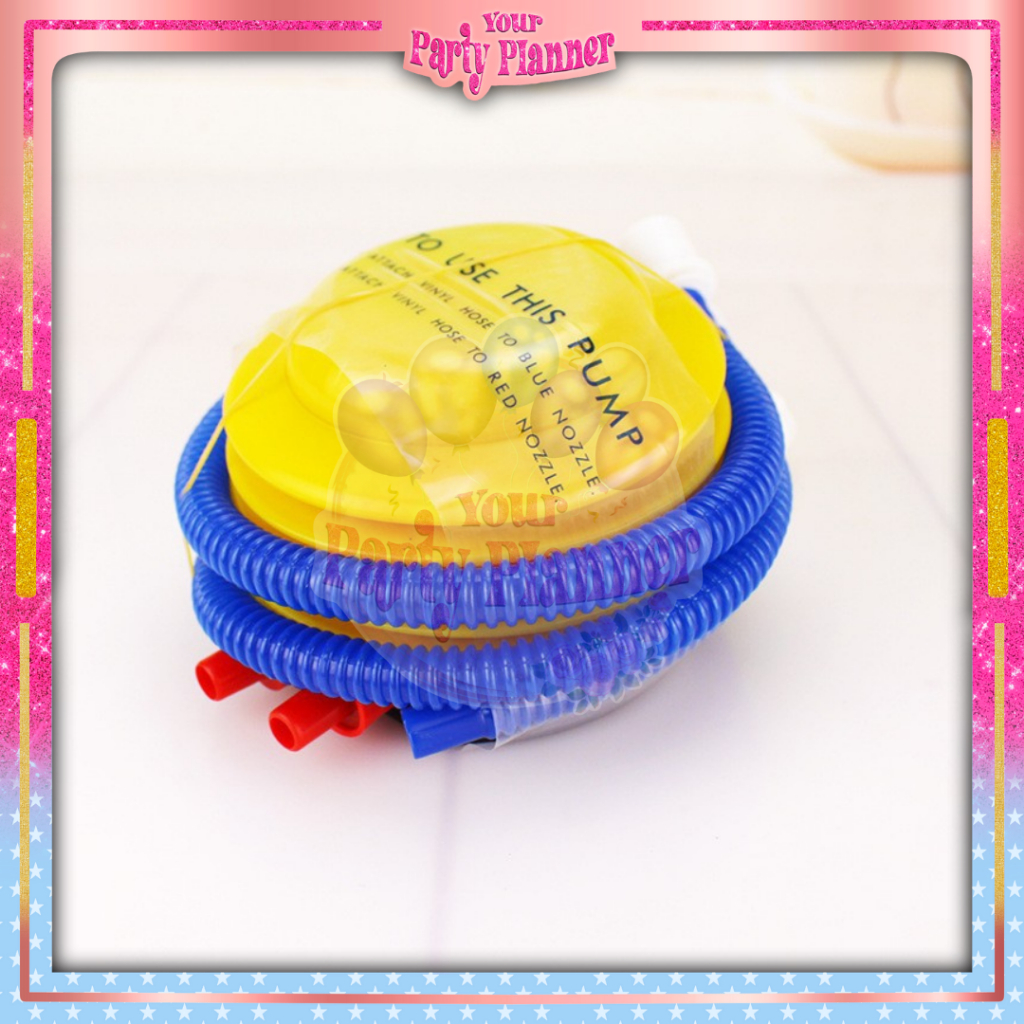 Jual Pompa Angin Injak Manual Bulat Portable / Pompa Balon Kolam Karet ...