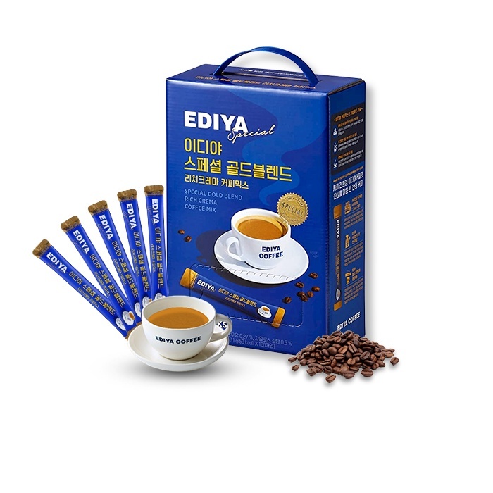 Jual EDIYA Special Gold Blend Cofffe Mix Kopi Instan Asli Korea ...