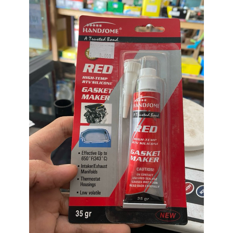 Jual Lem Red Silicone / Lem Silicone lem gasket RED Handsome 35gr ...