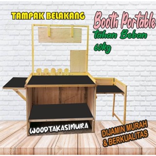 Jual Booth portable/booth portable lipat/booth portable kayu/event desk ...