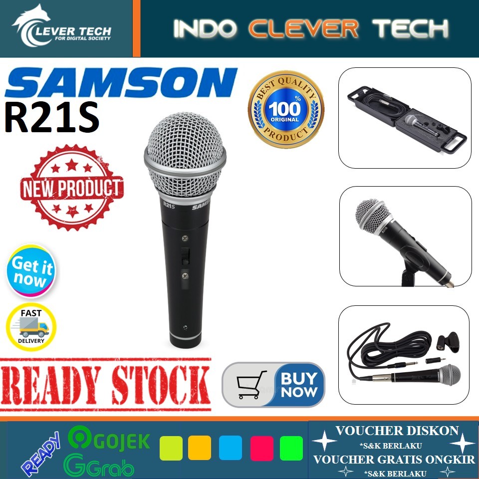 Jual Samson R21S Dynamic Microphone | Shopee Indonesia