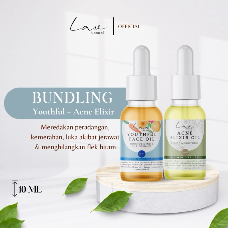 Jual LAV NATURAL YOUTHFUL & ACNE ELIXIR 10 ML BUNDLING | Shopee Indonesia